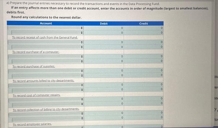 Solved Journal entries and financial statements for an | Chegg.com