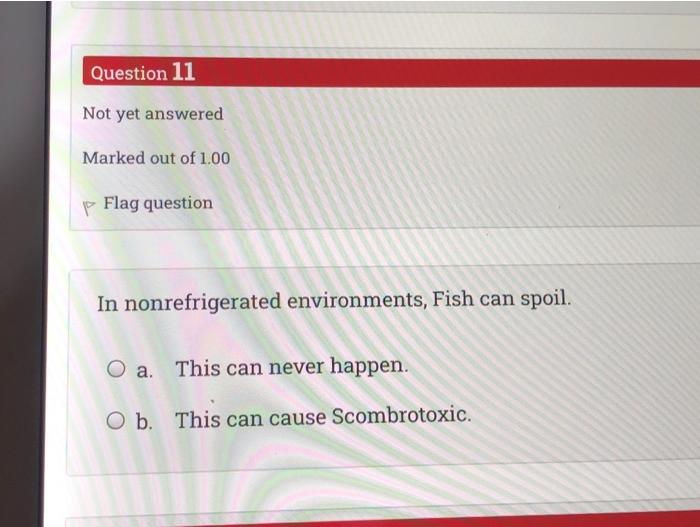 Solved Question 11 Not yet answered Marked out of 1.00 p | Chegg.com