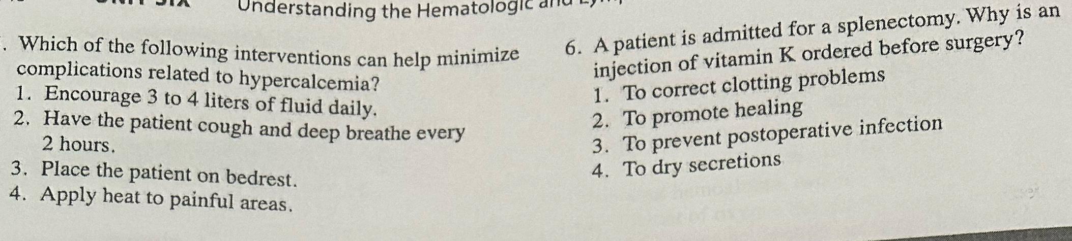 Solved Which of the following interventions can help | Chegg.com