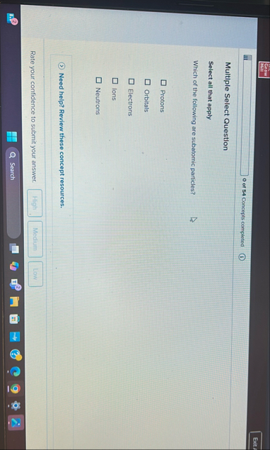 Solved StawHitOf 54 ﻿Concepts completedMultiple Select | Chegg.com