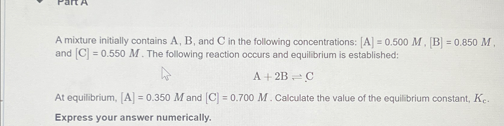 Solved A mixture initially contains A,B, ﻿and C ﻿in the | Chegg.com