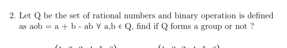 Let Q ﻿be the set of rational numbers and binary | Chegg.com