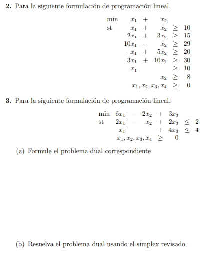 For the following linear programming | Chegg.com
