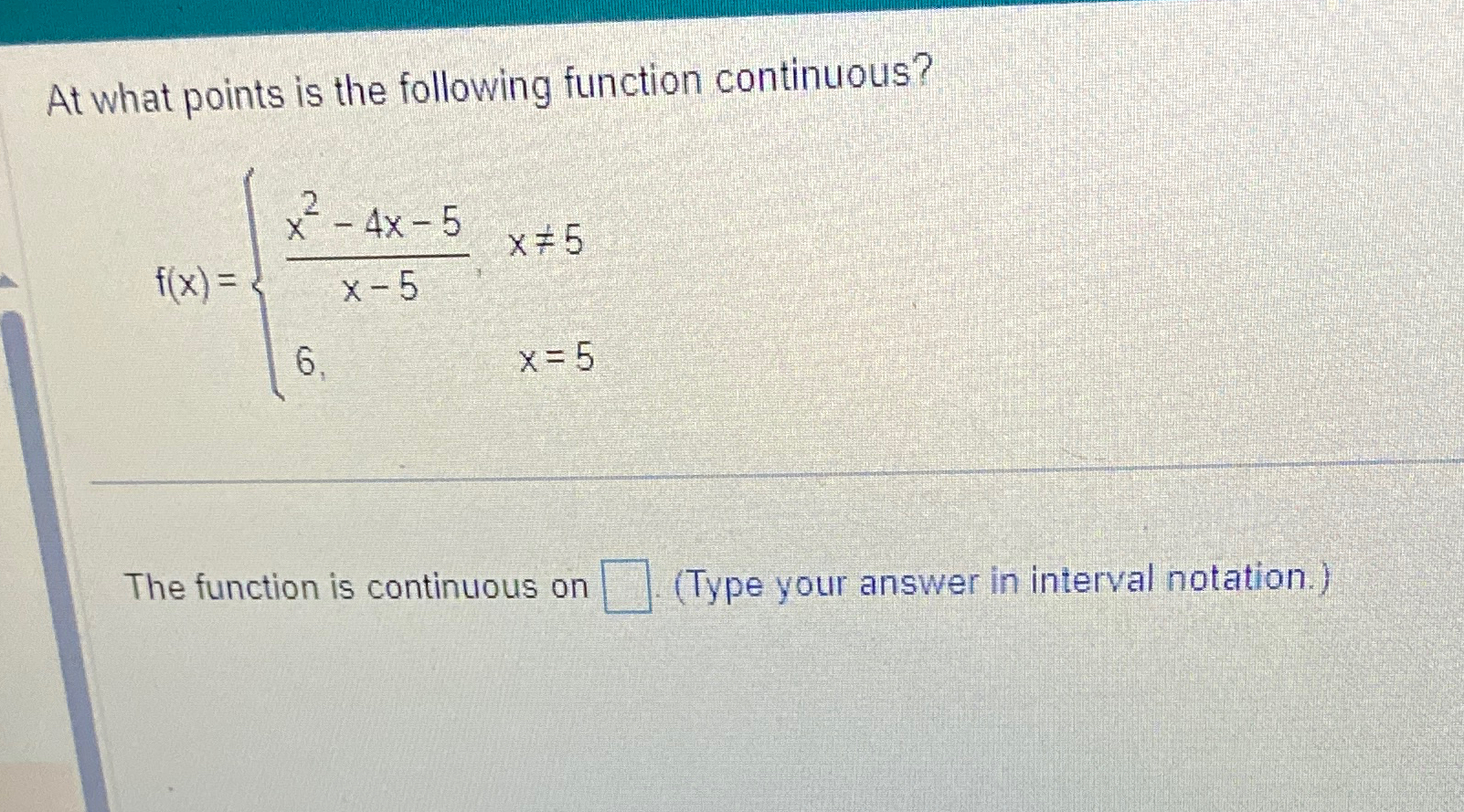 Solved At What Points Is The Following Function