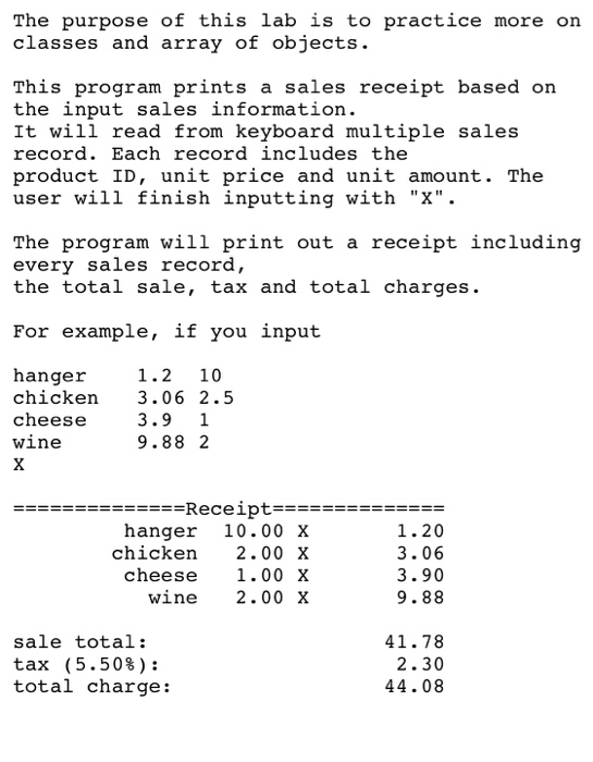 Solved The purpose of this lab is to practice more on | Chegg.com