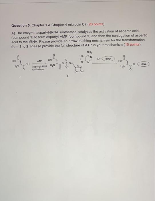 Solved Question 5: Chapter 18 Chapter 4 microcin C7 (20 | Chegg.com