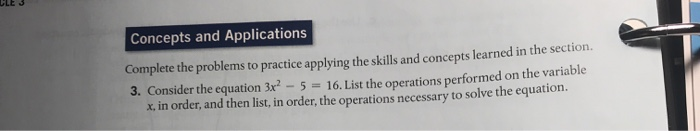 Solved CLE 3 Concepts and Applications Complete the problems | Chegg.com