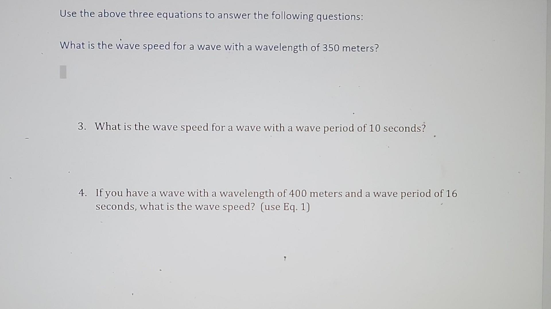 Solved The speed of a wave, also known as its celerity, is | Chegg.com