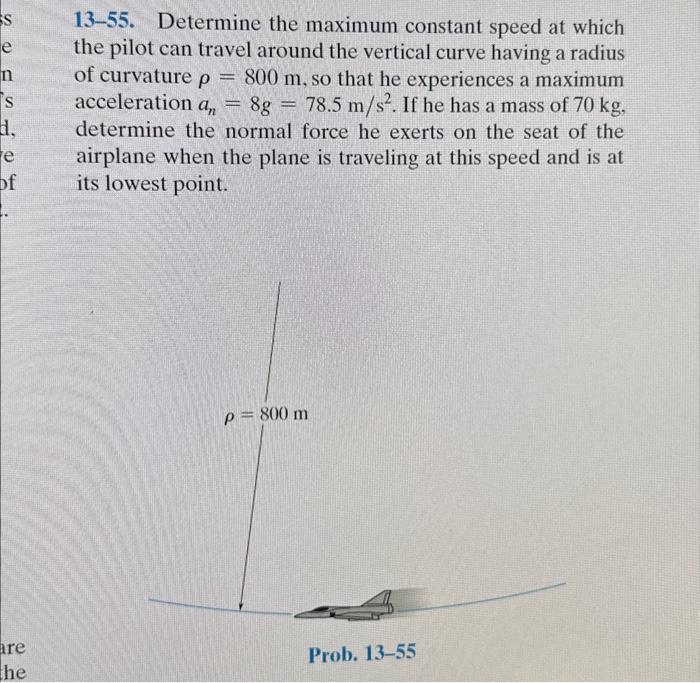 13-55. Determine the maximum constant speed at which | Chegg.com