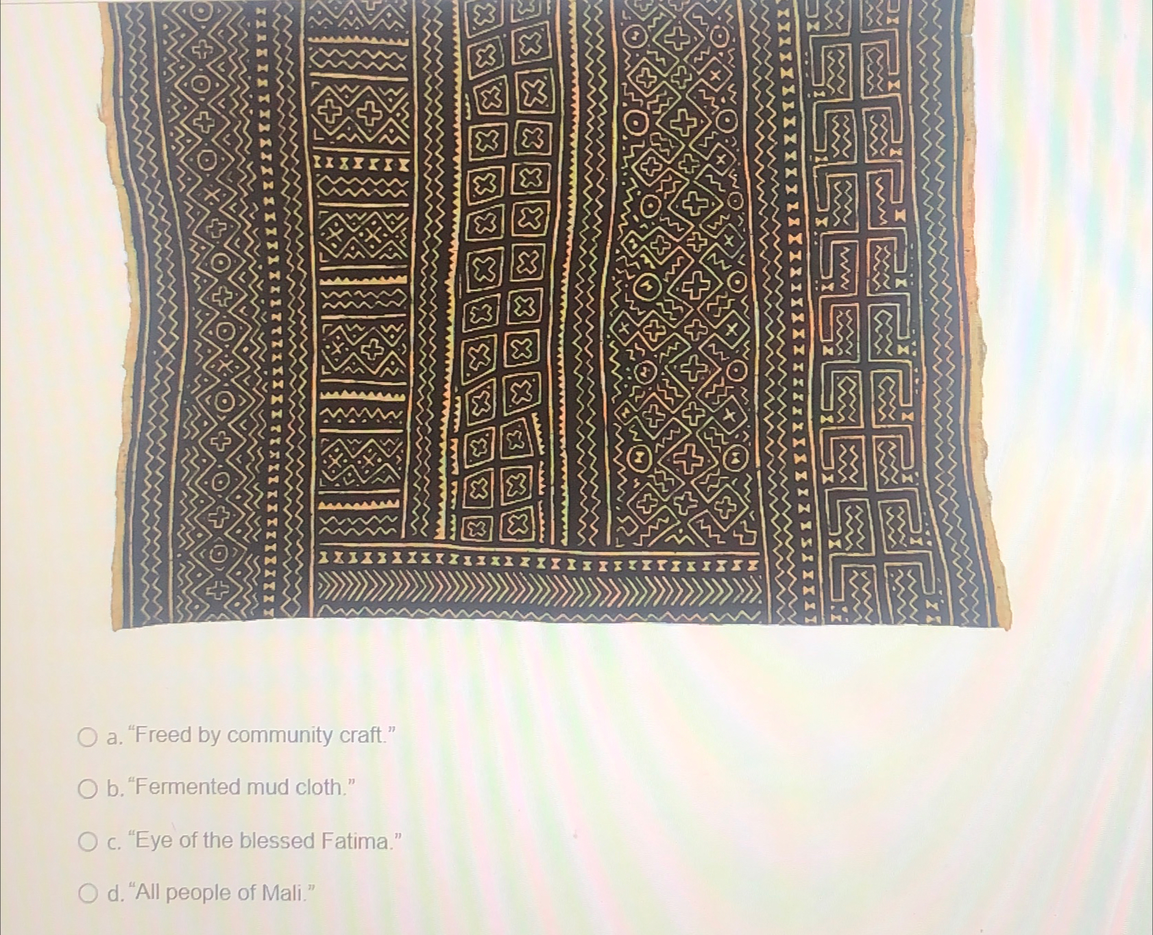 Solved a. ﻿"Freed by community craft."b. ﻿"Fermented mud | Chegg.com