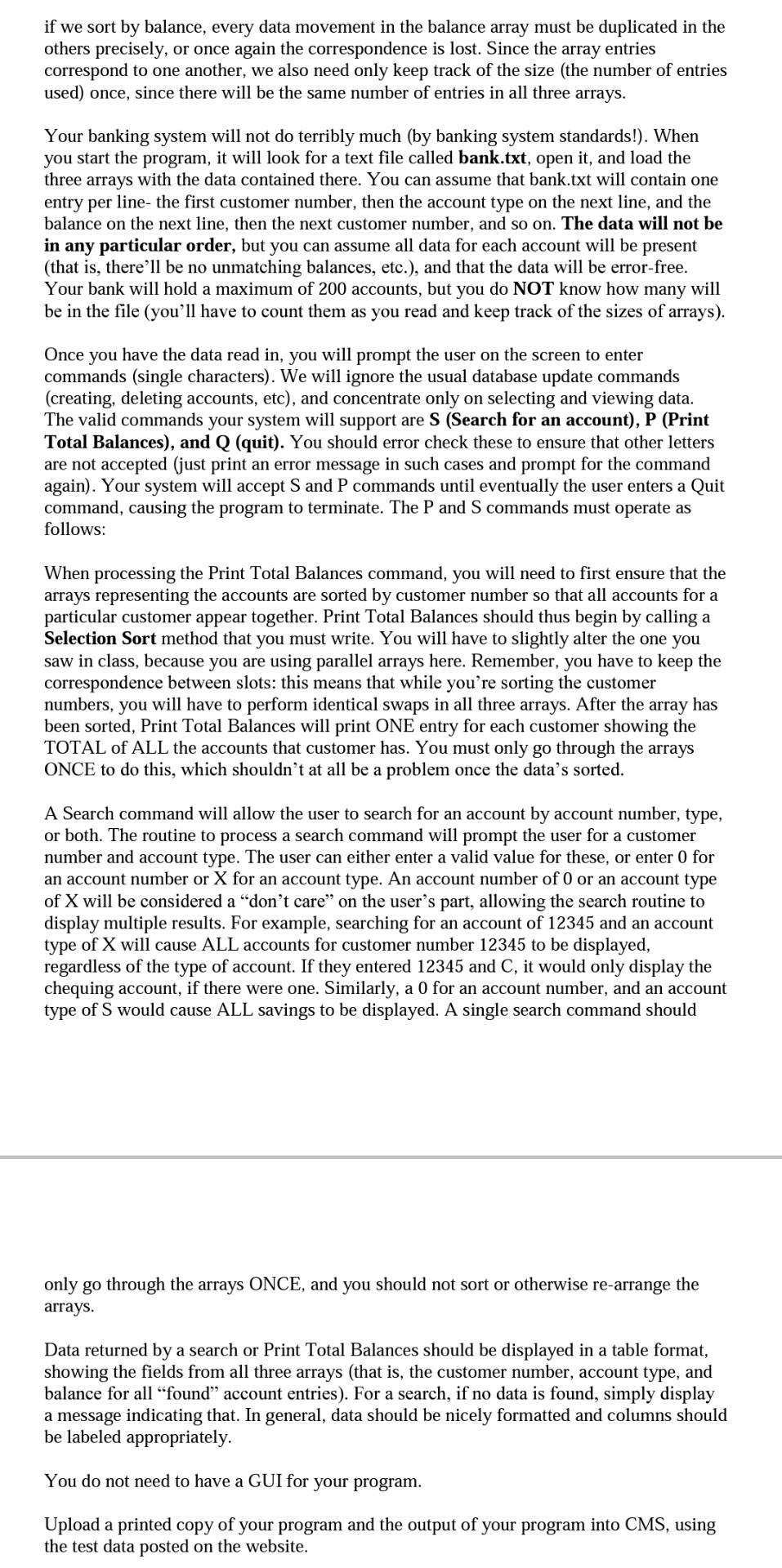 Solved COSC 2006-Data Structures I Assignment #1 Due: Array | Chegg.com