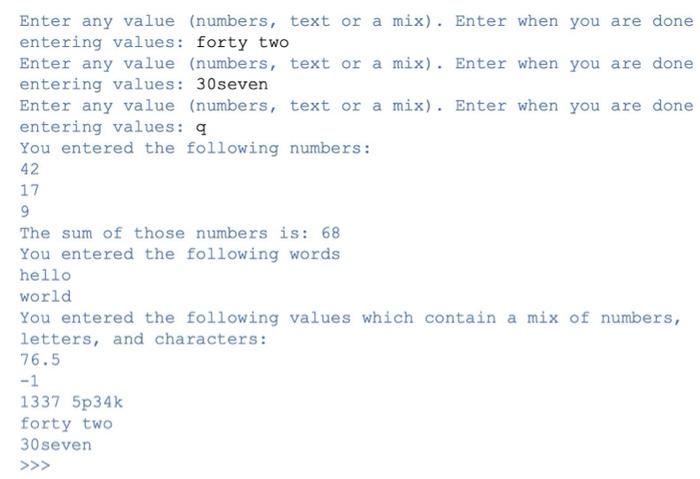 Solved Write a script that will ask the user to continuously | Chegg.com