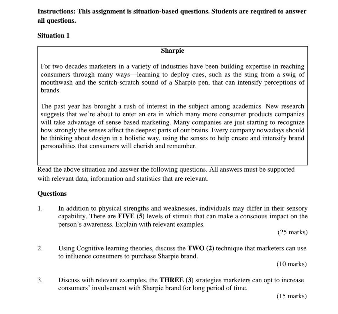 Instructions: This assignment is situation-based | Chegg.com