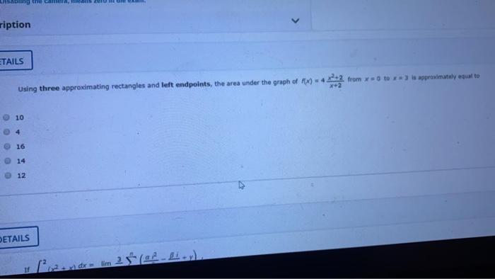 Solved ngecaman ription ETAILS Using three approximating | Chegg.com