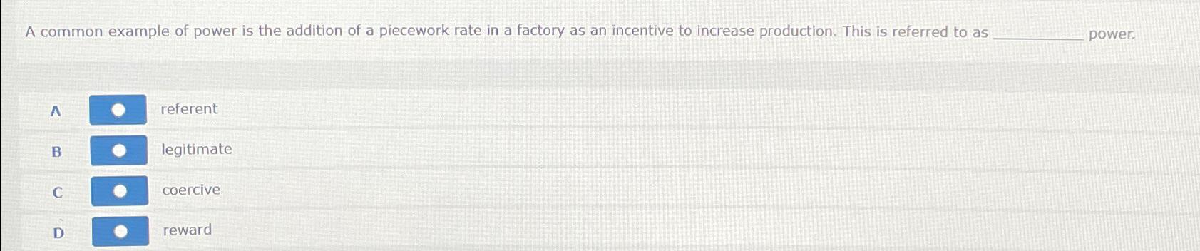 Solved A common example of power is the addition of a | Chegg.com