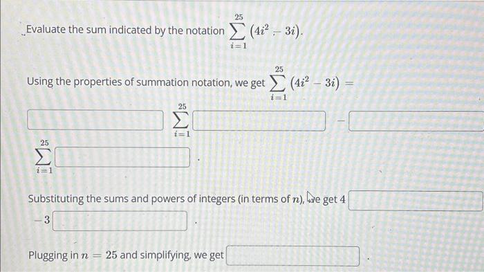 Solved Evaluate the sum indicated by the notation | Chegg.com