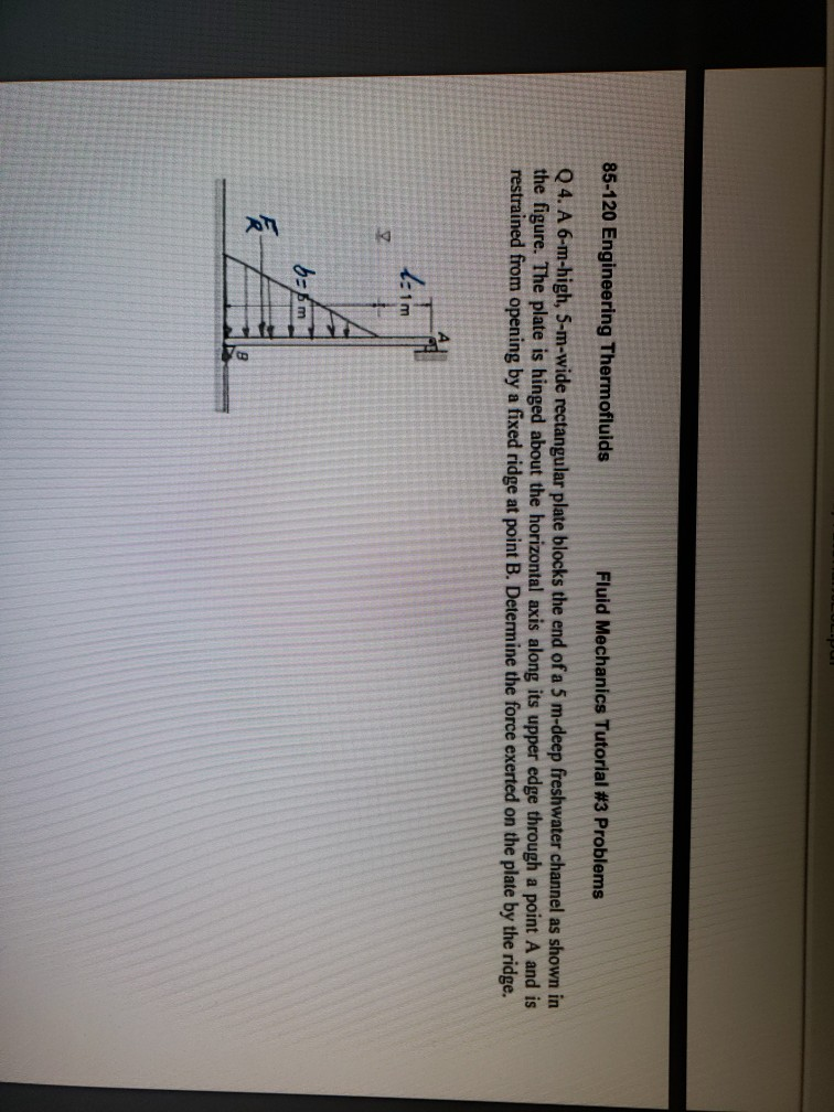 Solved 85-120 Engineering Thermofluids Fluid Mechanics | Chegg.com