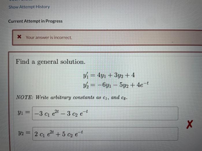 Solved Find a general solution. | Chegg.com