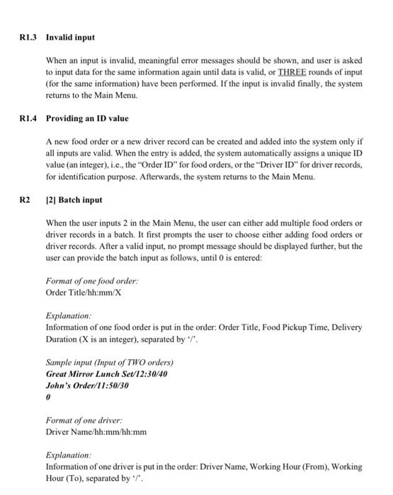 Solved SEHH2042 Computer Programming Group Project - Food | Chegg.com