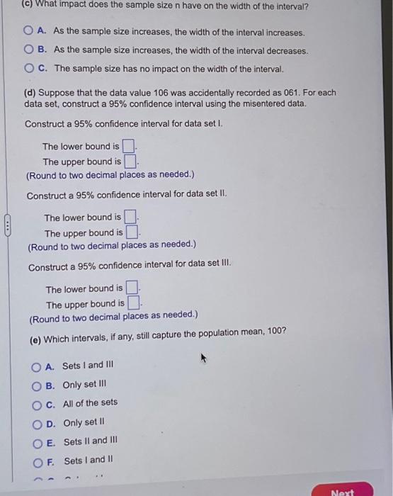 Solved The following data sets represent simple random | Chegg.com