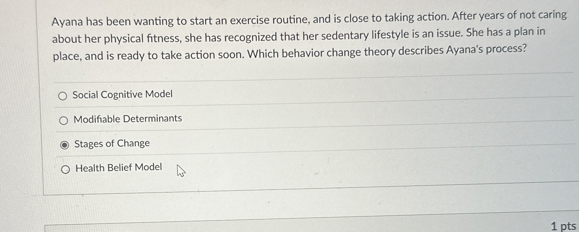 Solved Ayana has been wanting to start an exercise routine, | Chegg.com