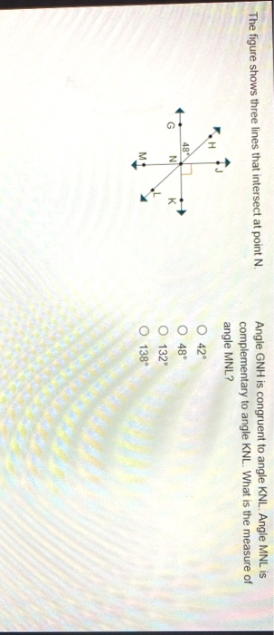 Solved The figure shows three lines that intersect at point | Chegg.com