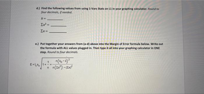 Solved H1) Construct a 90% prediction interval for the data | Chegg.com