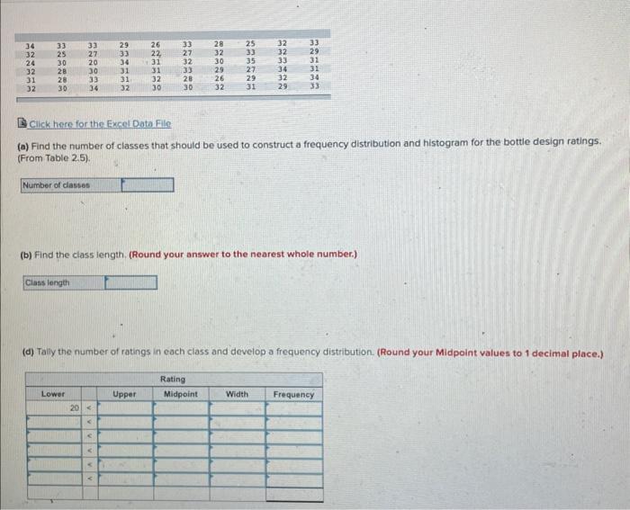 Solved B Click here for the Excel Data File (a) Find the | Chegg.com