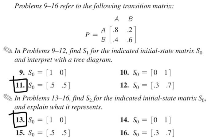 Solved \$ In Problems 9=12, find S1 for the indicated | Chegg.com