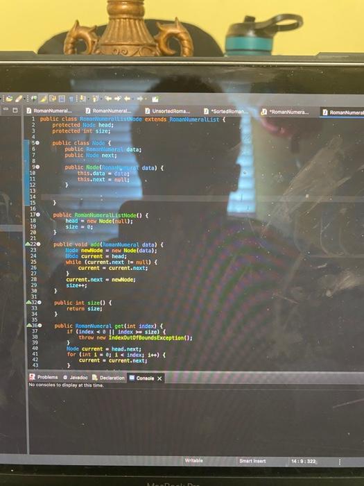 Solved Create a Class for Roman Numerals Create a class | Chegg.com