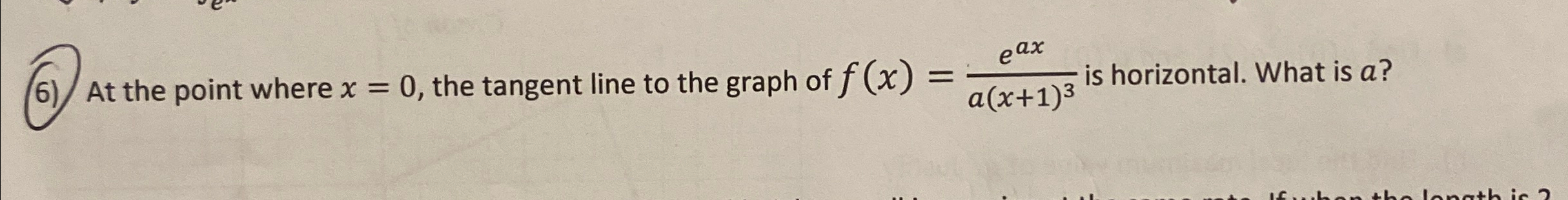 At the point where x=0, ﻿the tangent line to the | Chegg.com