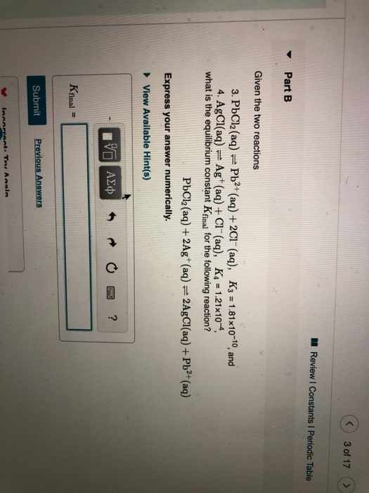 Solved ( 3 of 17 Review | Constants 1 Periodic Table Part B | Chegg.com