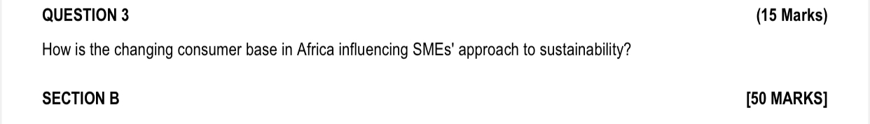 Solved QUESTION 3(15 ﻿Marks)How is the changing consumer | Chegg.com