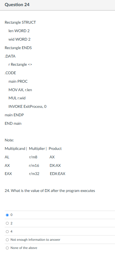 Solved Question 24Rectangle STRUCTIen WORD 2wid WORD | Chegg.com