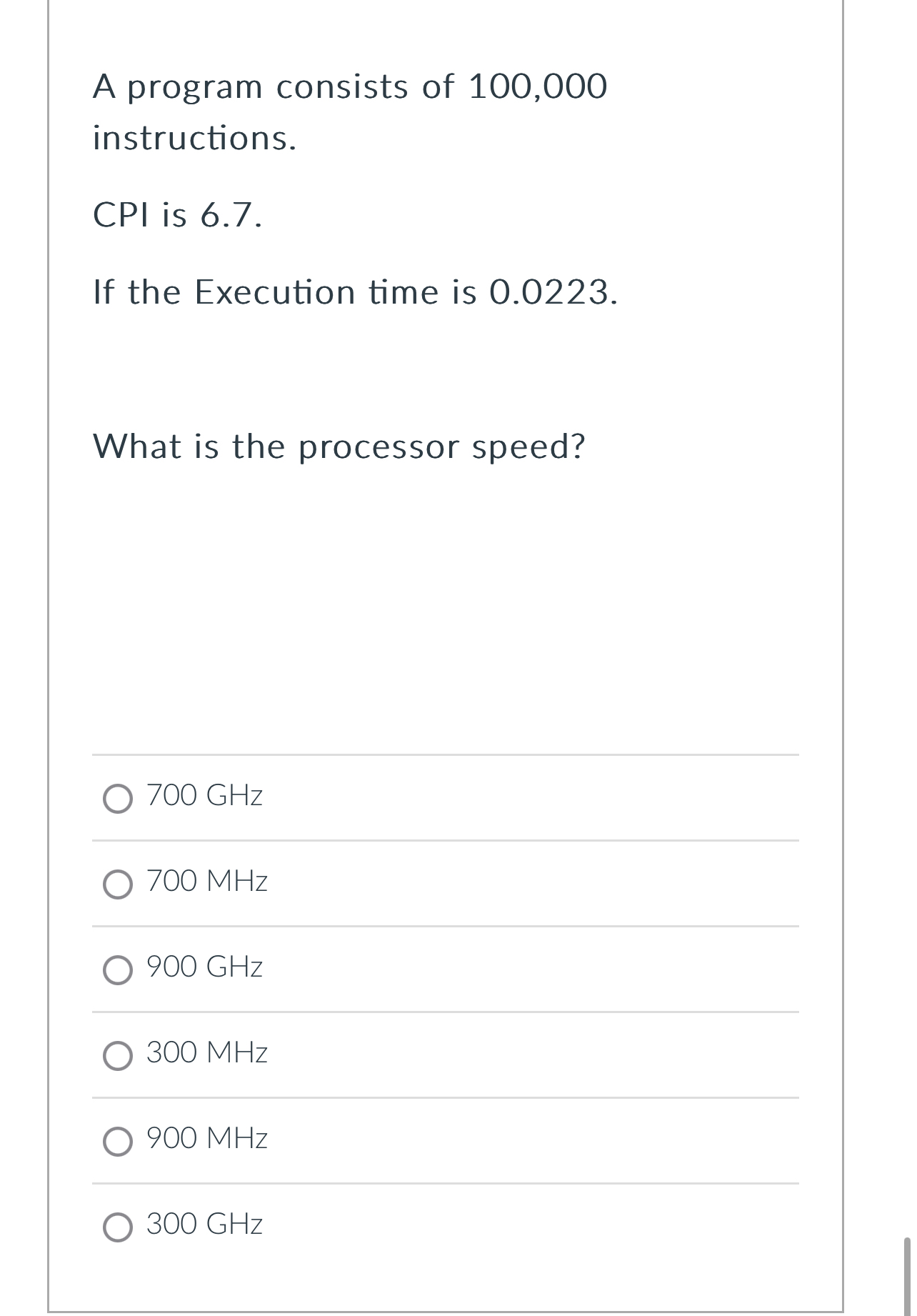 Solved A program consists of 100,000 ﻿instructions.CPI is | Chegg.com