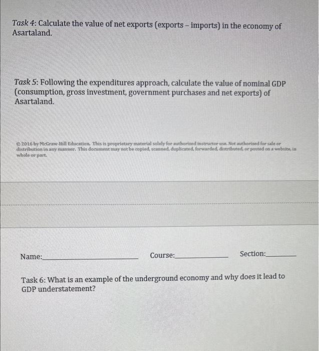 Solved This question examines the expenditures approach to | Chegg.com