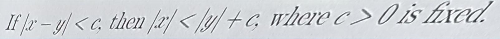 If |x-y|0 ﻿is fixed | Chegg.com