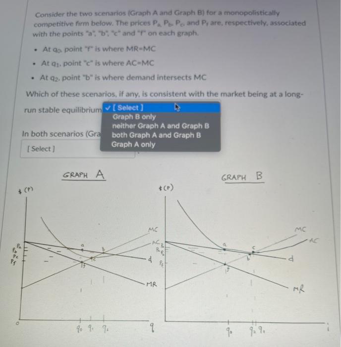Solved Consider the two scenarios (Graph A and Graph B) for | Chegg.com