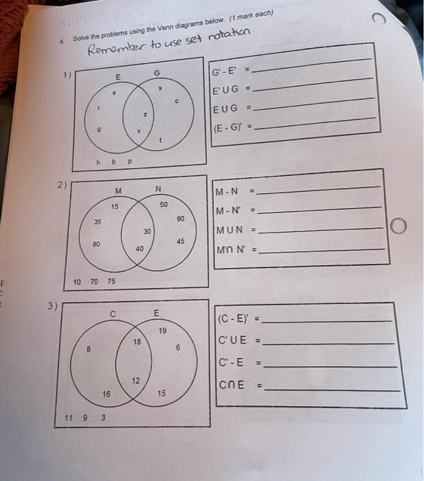 Logic And Venn Diagrams Geometry Sol Party Worksheep Venn Di