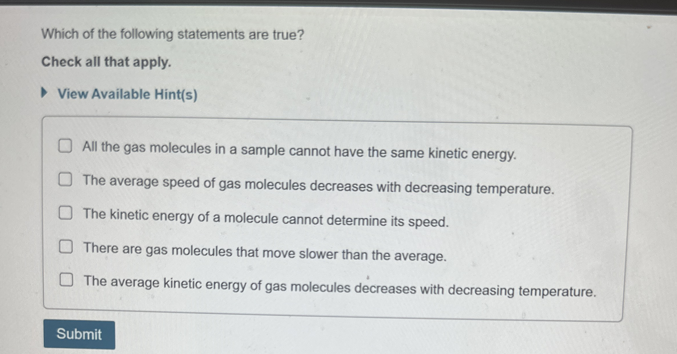 Solved Which of the following statements are true?Check all | Chegg.com