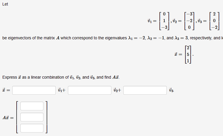 Solved Letvec(v)1=[01-3],vec(v)2=[-3-20],vec(v)3=[20-2]be | Chegg.com