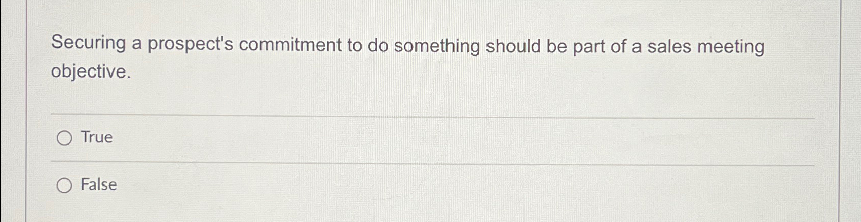 Solved Securing a prospect's commitment to do something | Chegg.com