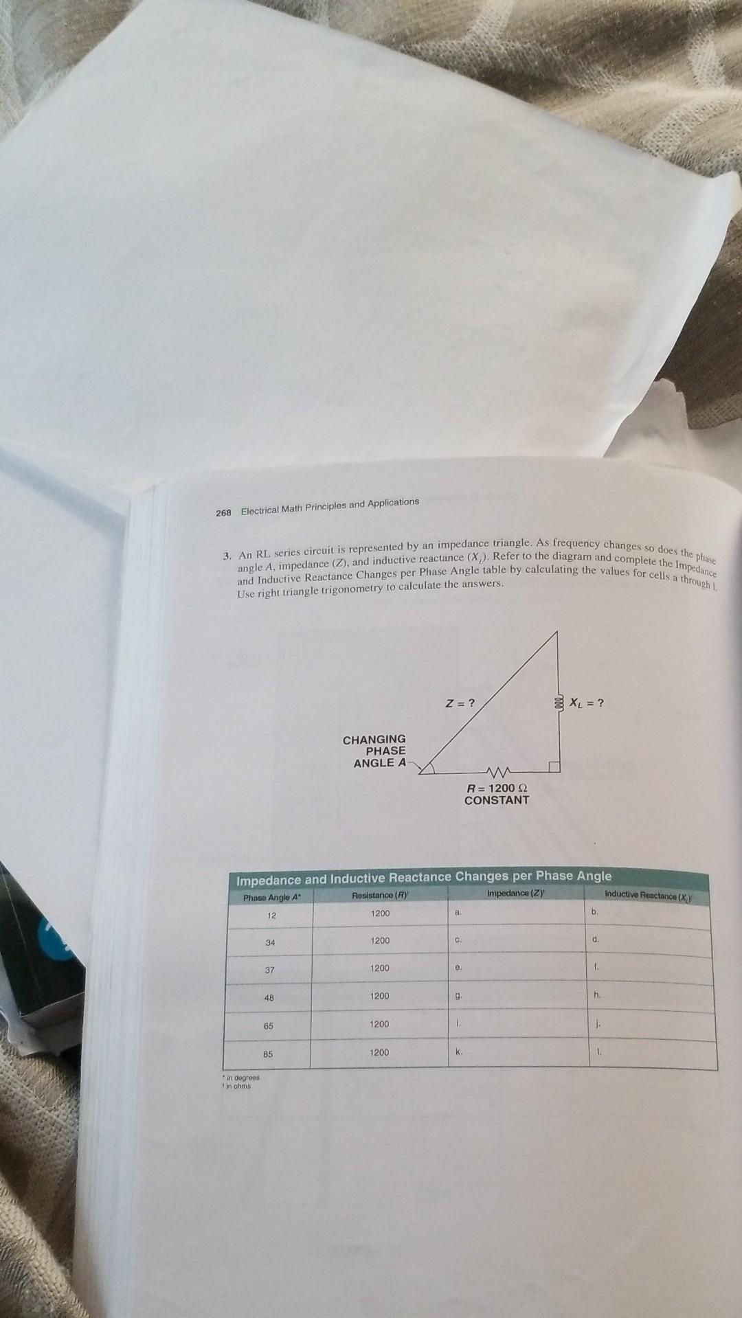 Solved 3. An RL series circuit is represented by an | Chegg.com