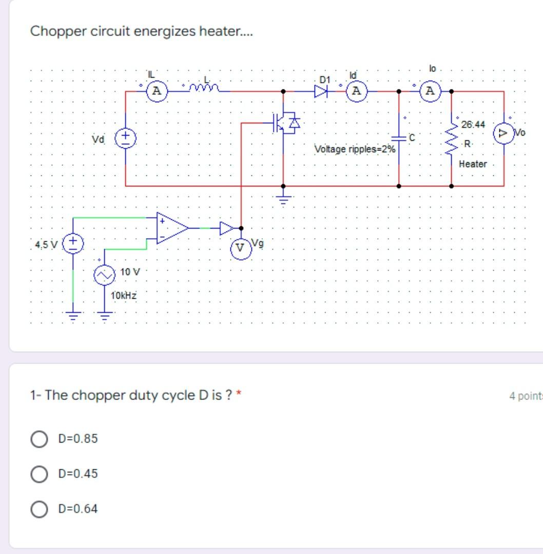Solved DC Chopper in the below shown figure energizes a | Chegg.com