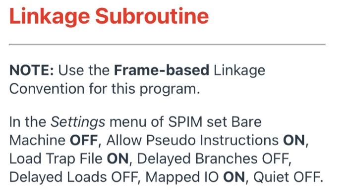 Solved Linkage Subroutine NOTE: Use the Frame-based Linkage | Chegg.com