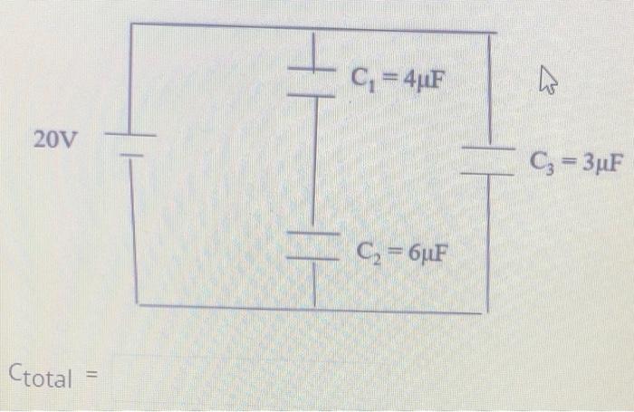 Solved what is the net capacitance of this circuit?Calculate | Chegg.com