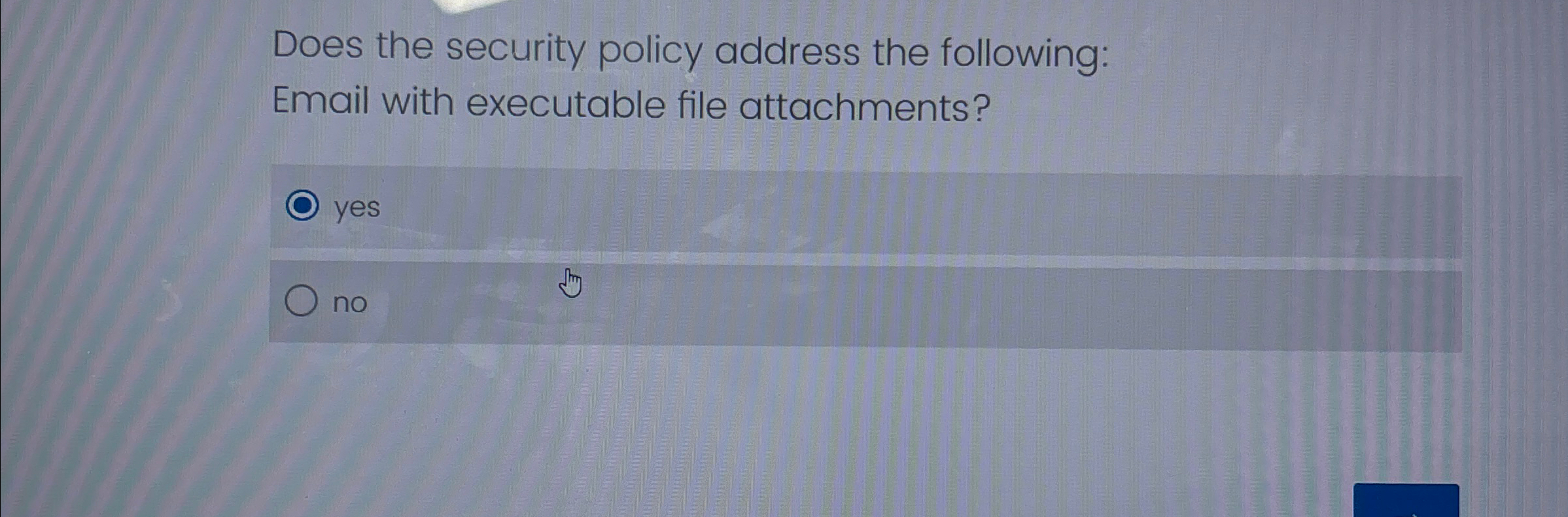 Solved Does the security policy address the following: Email | Chegg.com