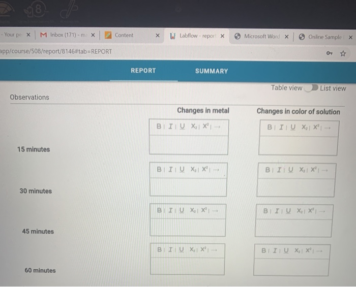 - Your pe X MInbox (171) - m X Content X Labflow - | Chegg.com