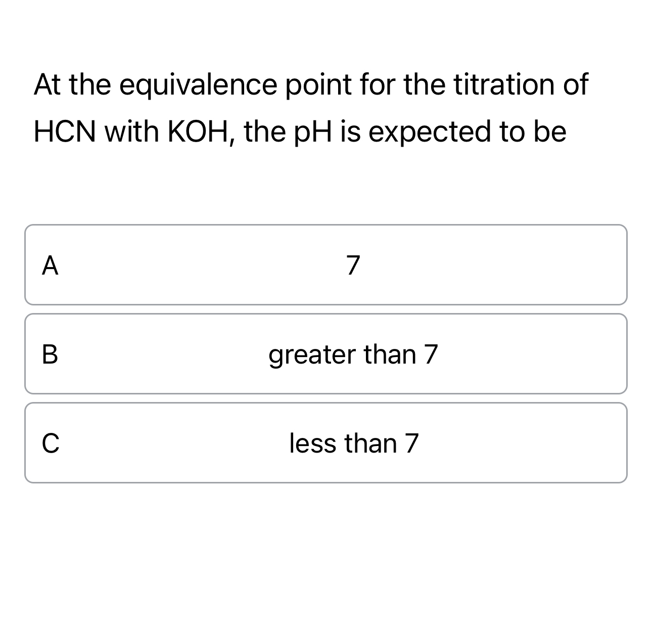 Solved At the equivalence point for the titration of HCN | Chegg.com