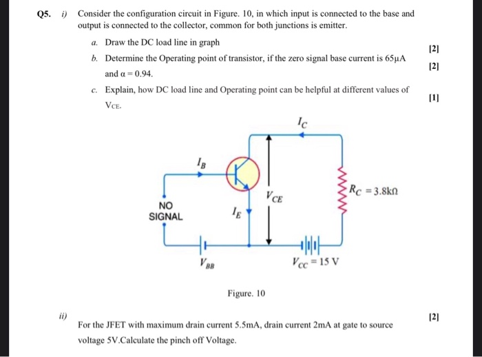 Solved Q5. i) Consider the configuration circuit in Figure. | Chegg.com